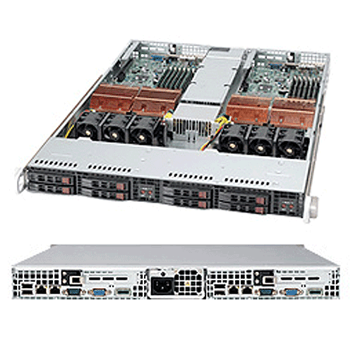 Supermicro 1U Twin Multi-Node Rackmount SYS-1025TC-10GB Server